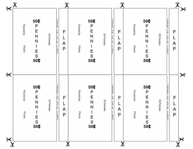 Printable Coin Rolls | PPT