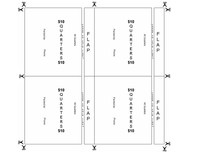 Printable Coin Rolls | PPT