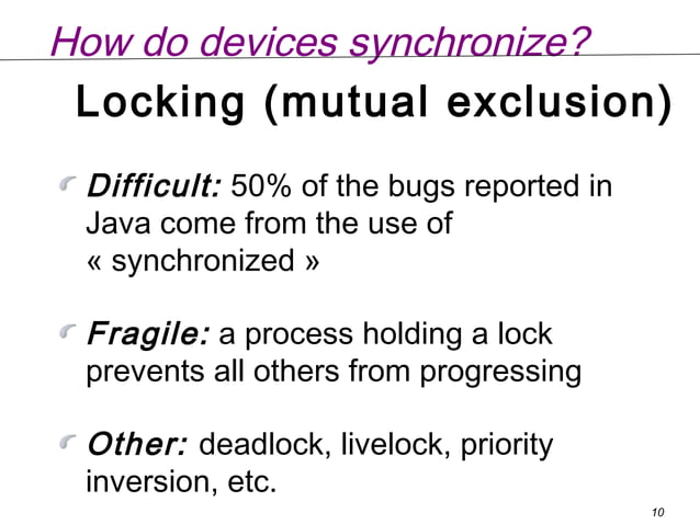 Shared objects and synchronization | PPT | Programming Languages | Computing