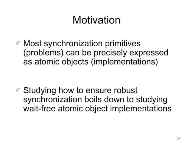 Shared objects and synchronization | PPT | Programming Languages | Computing