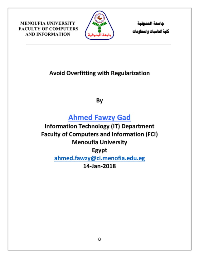 Avoid Overfitting with Regularization | PDF