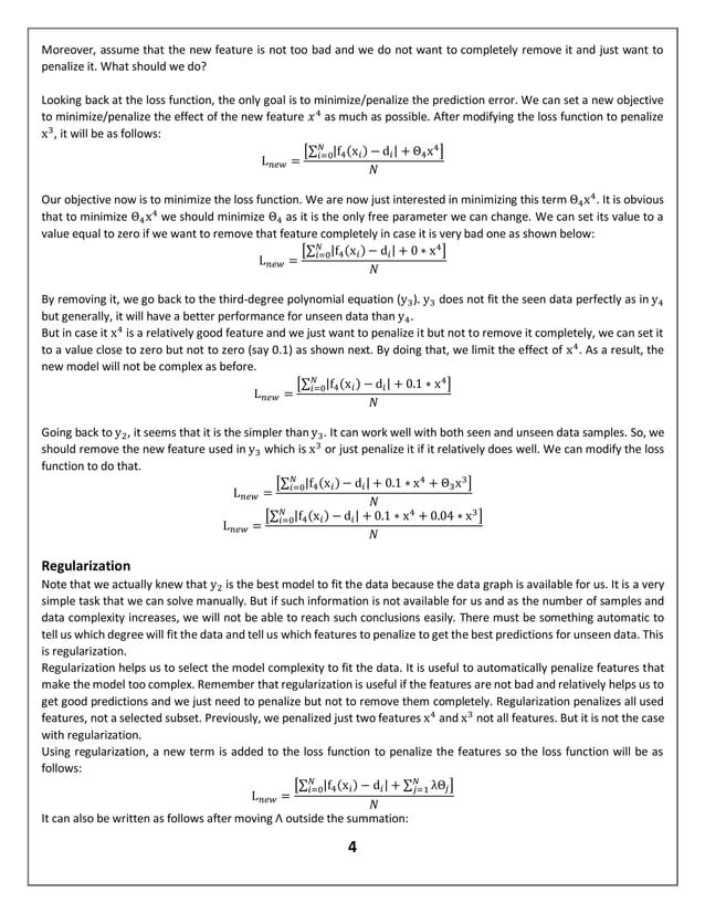 Avoid Overfitting with Regularization | PDF