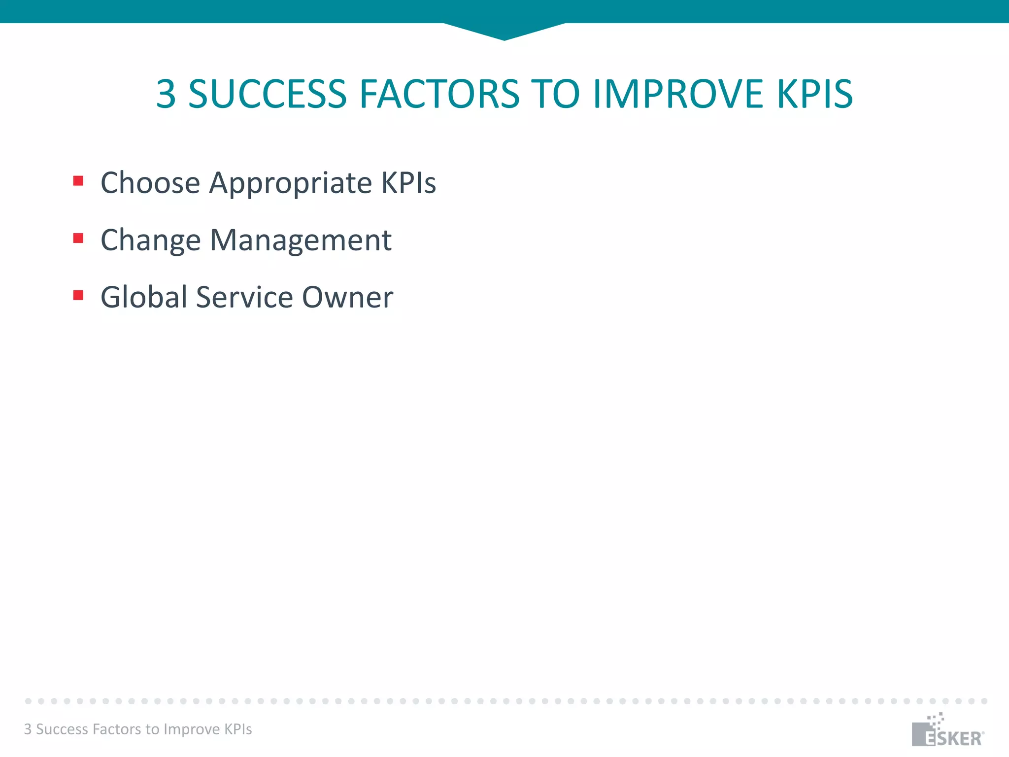 3 Success Factors to Improve KPIs for Accounts Payable Shared Services ...