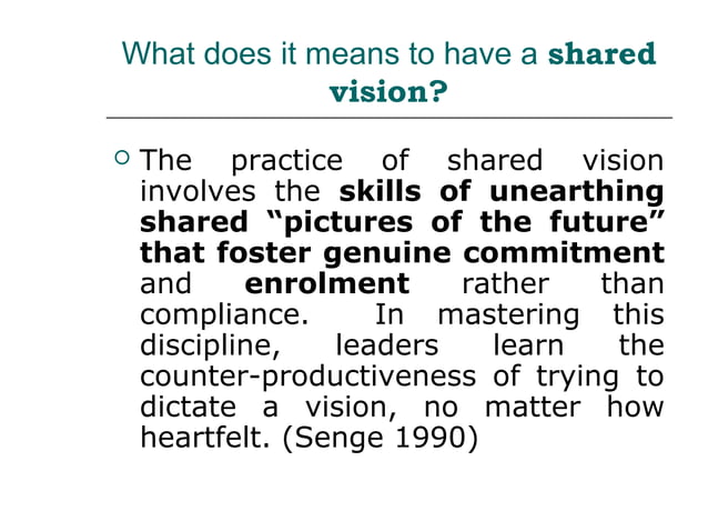shared vision | PPT