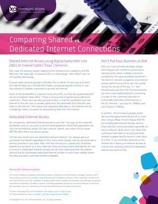 Comparing Shared vs Dedicated Internet Connections | PDF