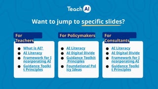 Empowering Educators: Understanding and Integrating AI in Education | PPTX