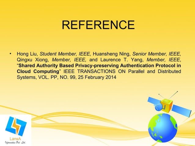 Shared Authority Based Privacy Preserving Authentication Protocol In Cloud Computing Ppt