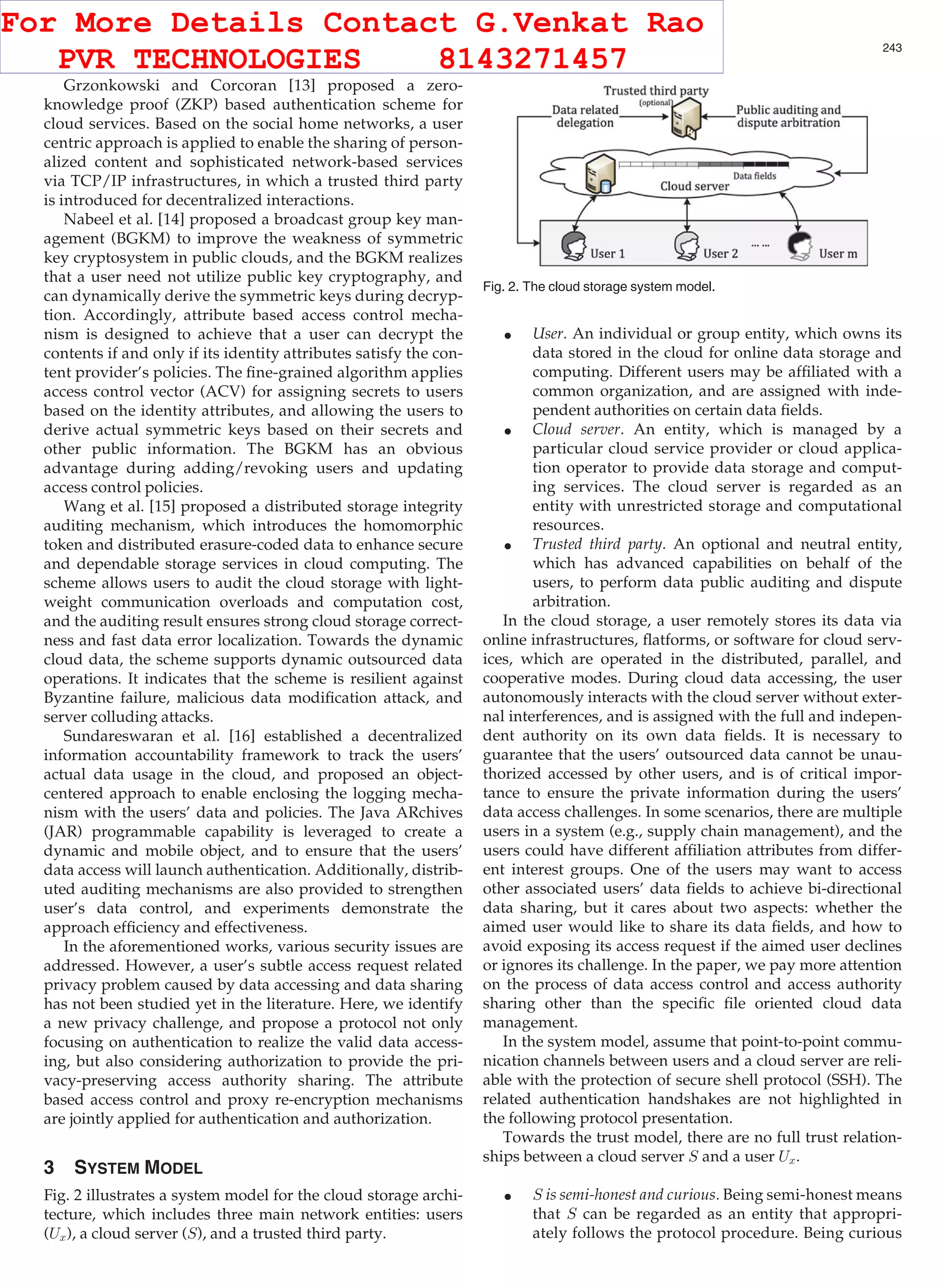 Shared authority based privacy preserving authentication protocol in cloud computing | PDF