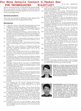 Shared authority based privacy preserving authentication protocol in cloud computing | PDF