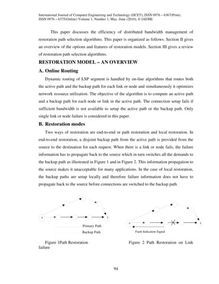 Shared bandwidth reservation of backup paths of multiple lsp against link and node failures | PDF