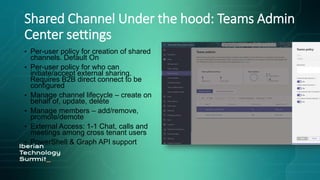 Shared channels in Microsoft Teams, an overview | PPTX