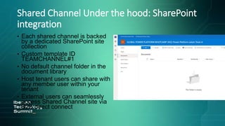Shared channels in Microsoft Teams, an overview | PPTX