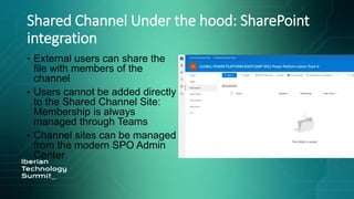 Shared channels in Microsoft Teams, an overview | PPTX