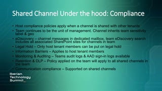 Shared channels in Microsoft Teams, an overview | PPTX