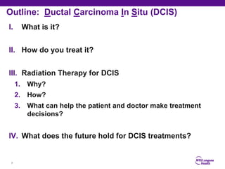 Topic-Driven Round Table on DCIS: What are Your Radiation Options? | PPT