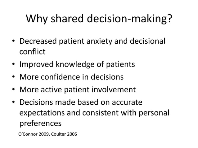 Shared decision making | PPTX