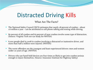 Distracted Driving Presentation | PPT