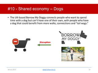 Shared economy - Collaborative consumption - The sharing economy | PPTX