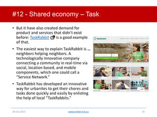 Shared economy - Collaborative consumption - The sharing economy | PPTX