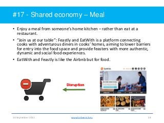 Shared economy - Collaborative consumption - The sharing economy | PPTX