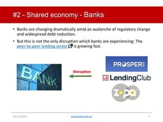 Shared economy - Collaborative consumption - The sharing economy | PPTX