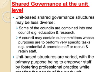 Shared governance | PPTX