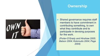 Shared Governance: Empowering and Creating Competent and Committed ...