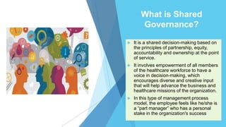 Shared Governance: Empowering and Creating Competent and Committed ...