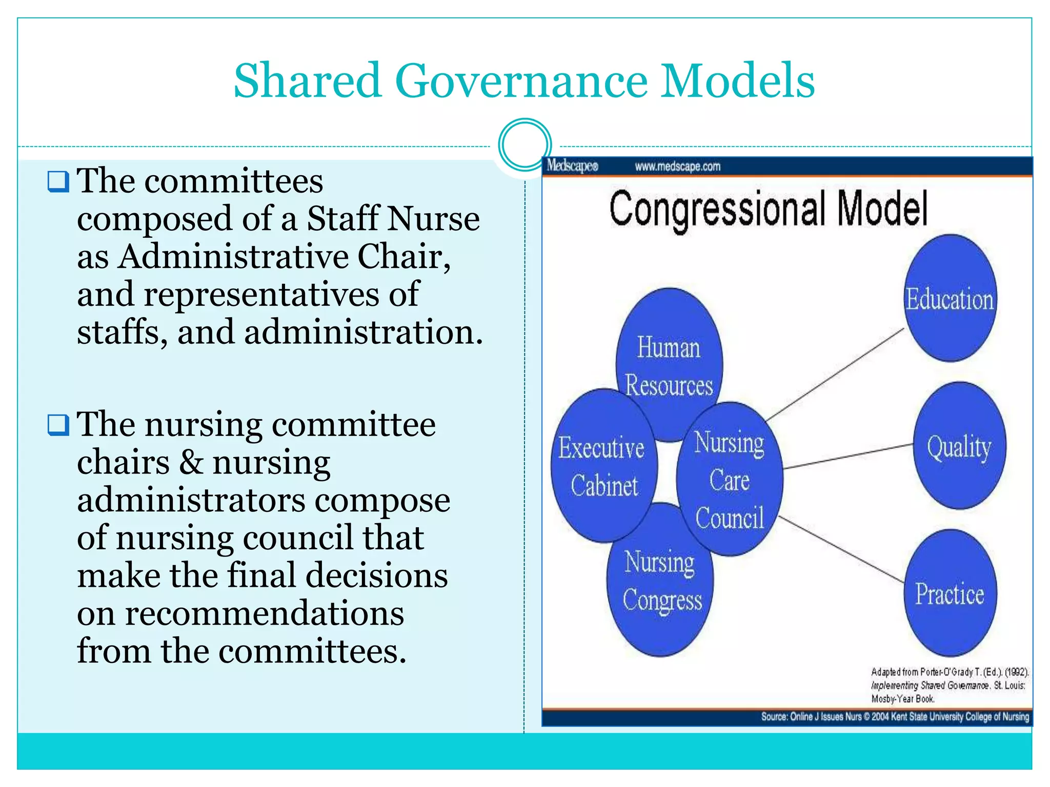Shared governance in nursing | PPTX