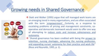 Shared Governance: Integrating Nurses Towards Excellence | PPTX
