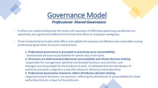 Shared Governance: Integrating Nurses Towards Excellence | PPTX