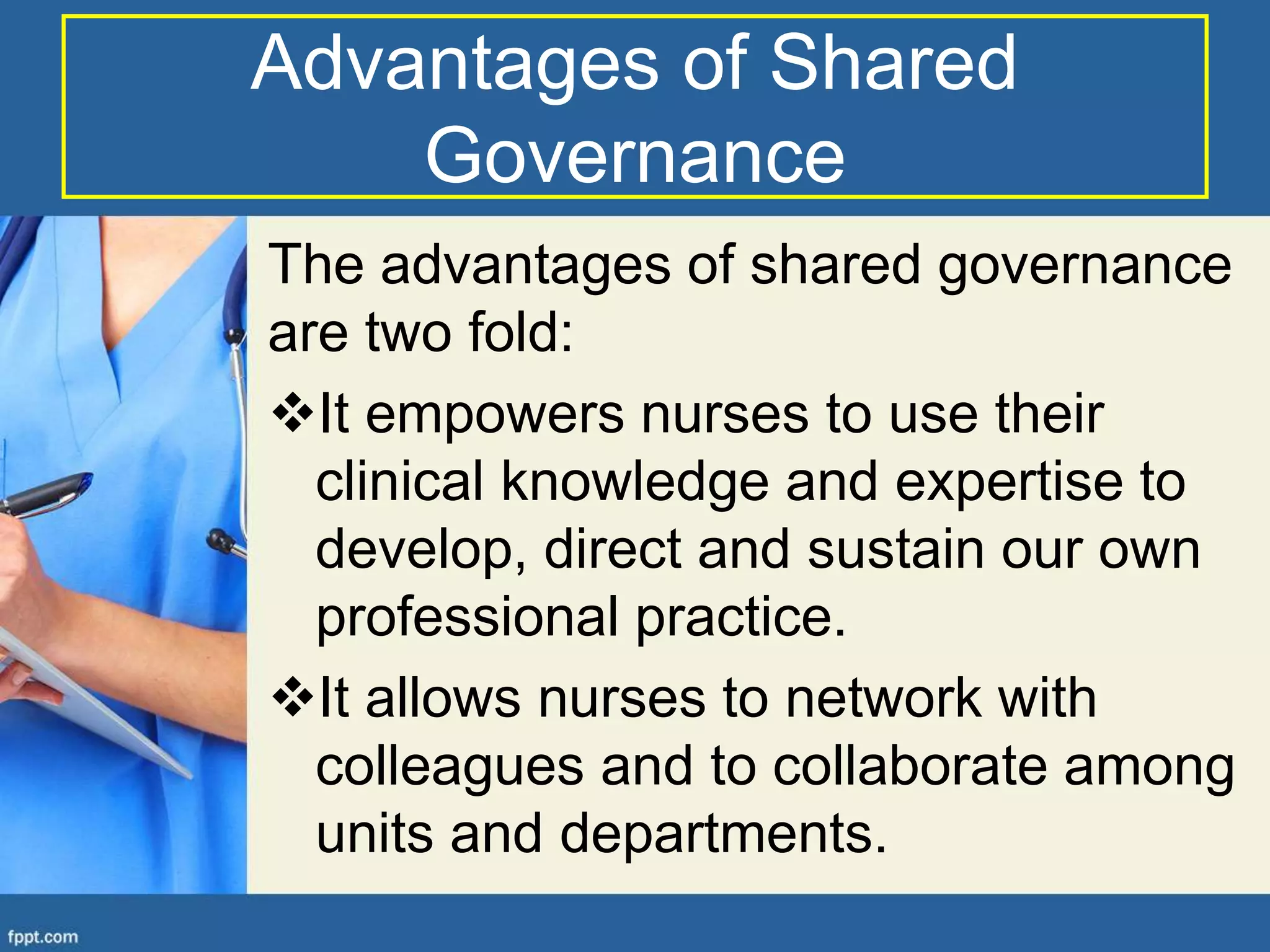 Shared Governance in Nursing | PPT