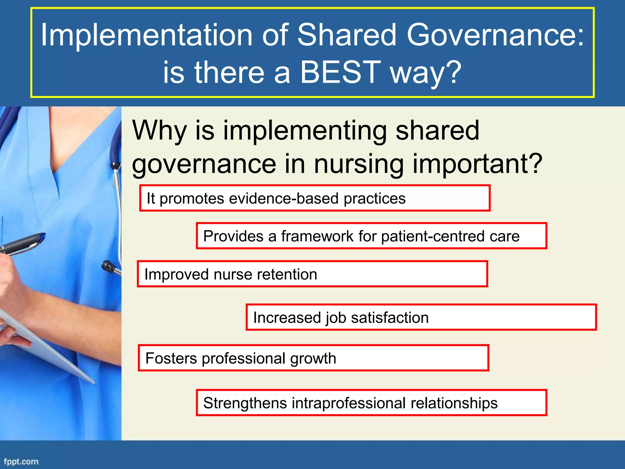 Shared Governance in Nursing | PPT