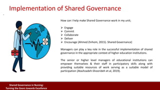 Shared governance in Nursing | PPTX