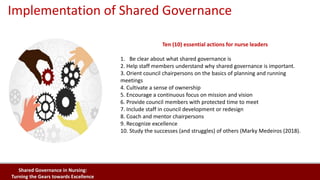 Shared governance in Nursing | PPTX