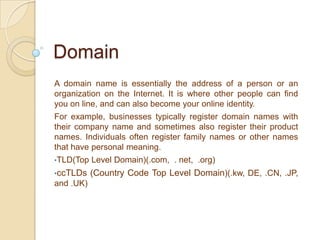 Domain Shared Hosting Pptx