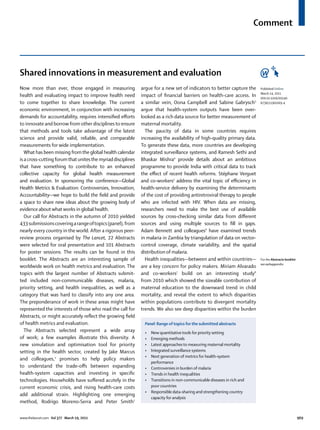Shared innovations in measurement and evaluation | PDF