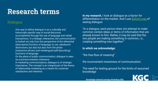 Knowledge Graphs From the Perspective of Dialogic Marketing ...