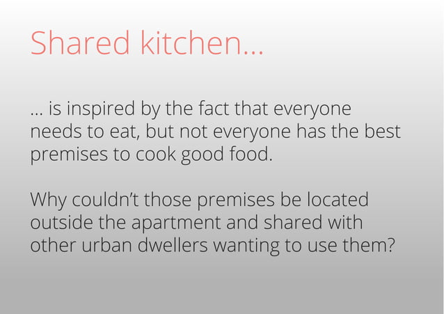 Shared kitchen | PPT