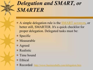 Shared leadership and task delegation | PPT