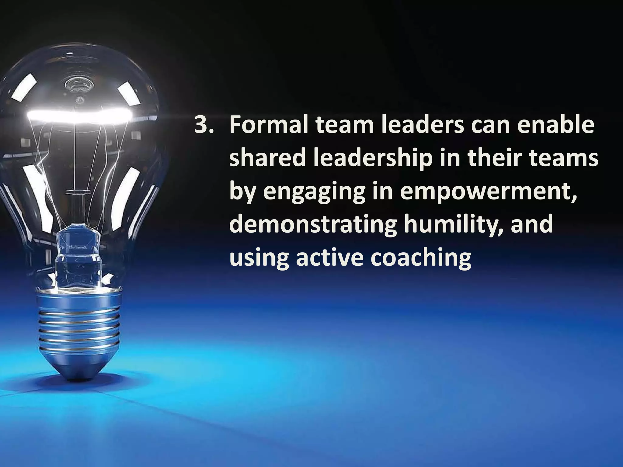 Shared Leadership in Teams: Expanding Traditional Approaches to ...