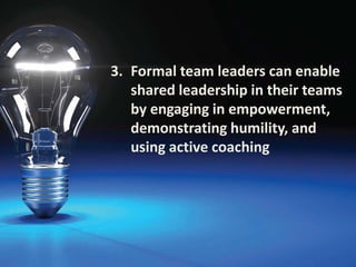 Shared Leadership in Teams: Expanding Traditional Approaches to ...