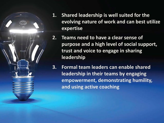 Shared Leadership in Teams: Expanding Traditional Approaches to ...