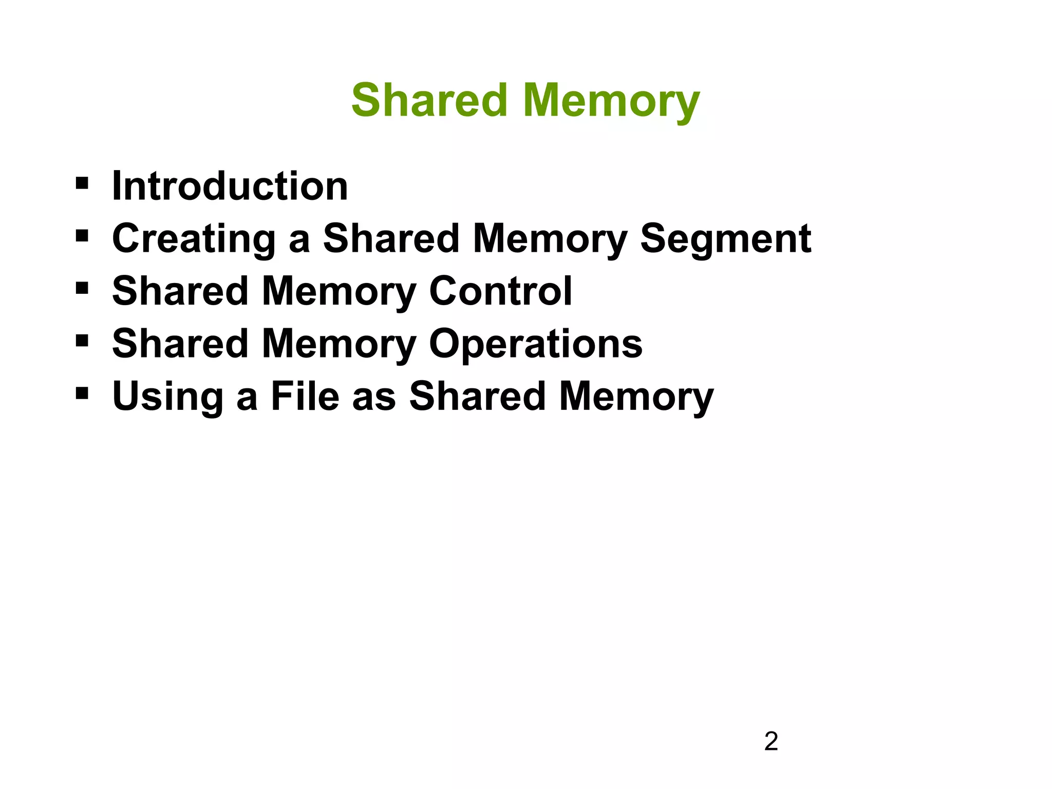 Shared memory | PPT