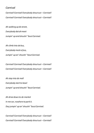 Shared poems - Celebrations | DOCX