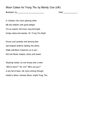 Shared poems - Celebrations | DOCX