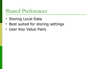 Shared preferences | PPT