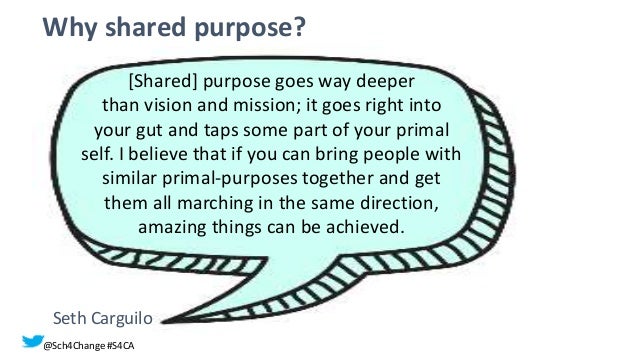Creating shared purpose