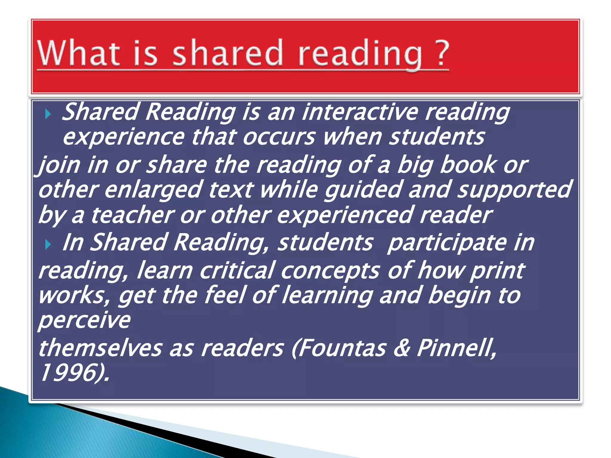 Shared reading strategy | PPTX
