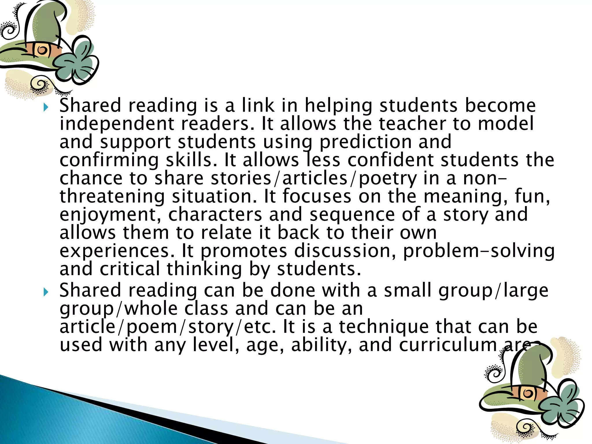 Shared reading strategy | PPTX